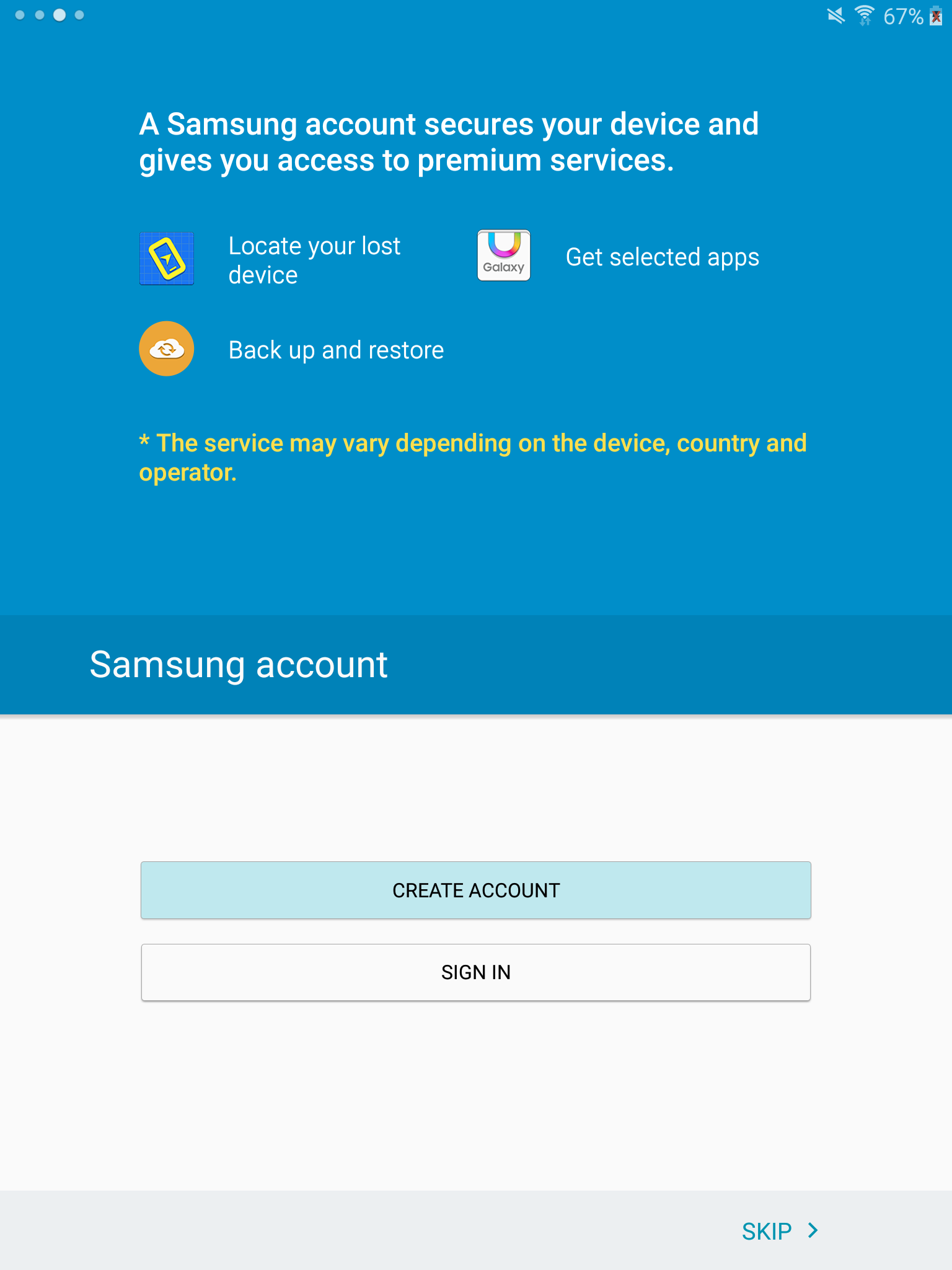 Tablet Samsung Galaxy Tab S2