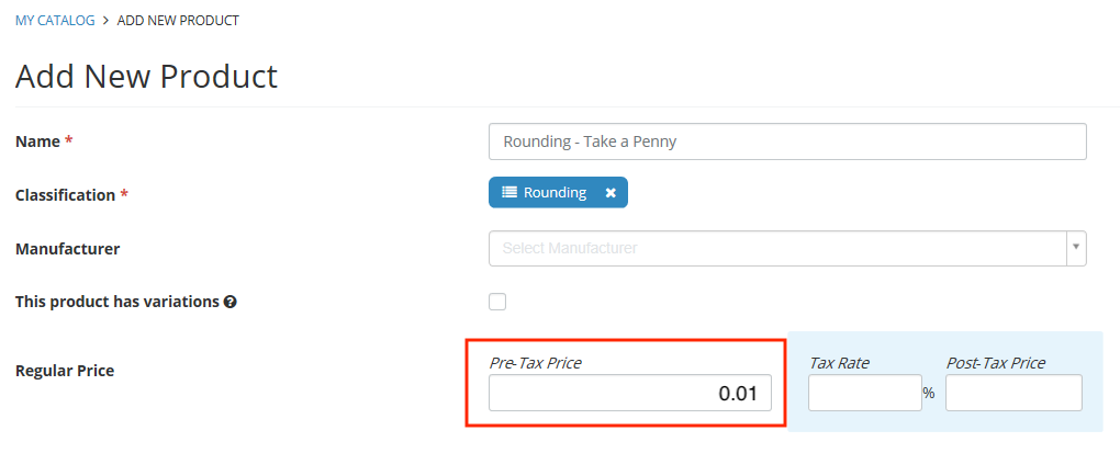 Payment Rounding in Cova